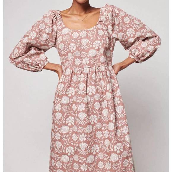 Faherty | Dresses | New Faherty Freya Dress In Clay Jai Floral | Poshmark